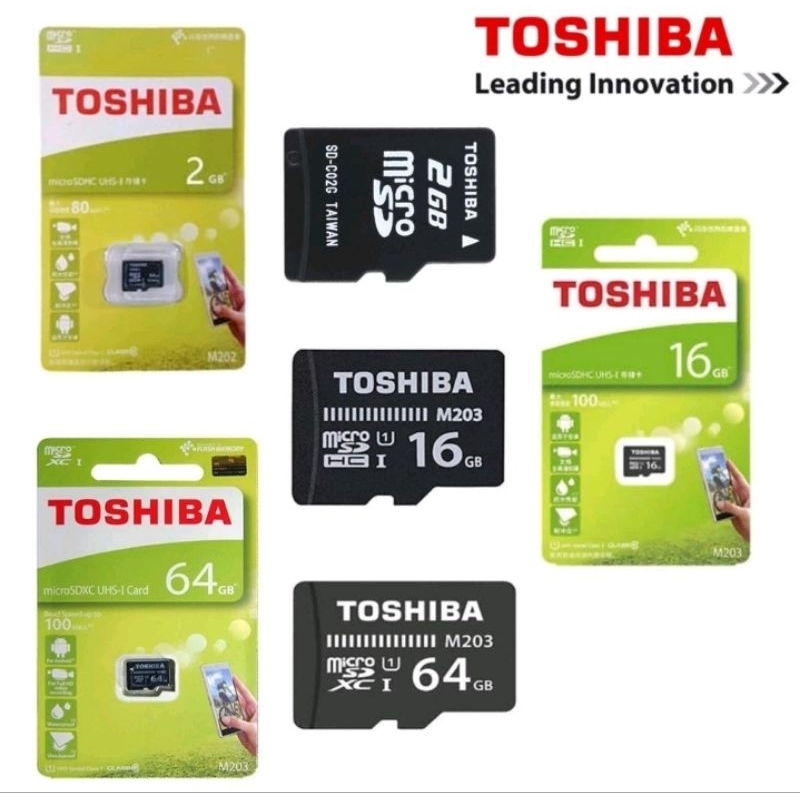 Jual Kartu Memory Micro SD Toshiba Card MicroSD Tosiba MMC | Shopee ...