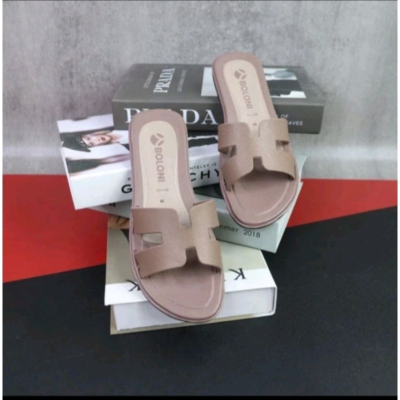Jual sendal selop wanita moudy sandal karet termurah | Shopee Indonesia