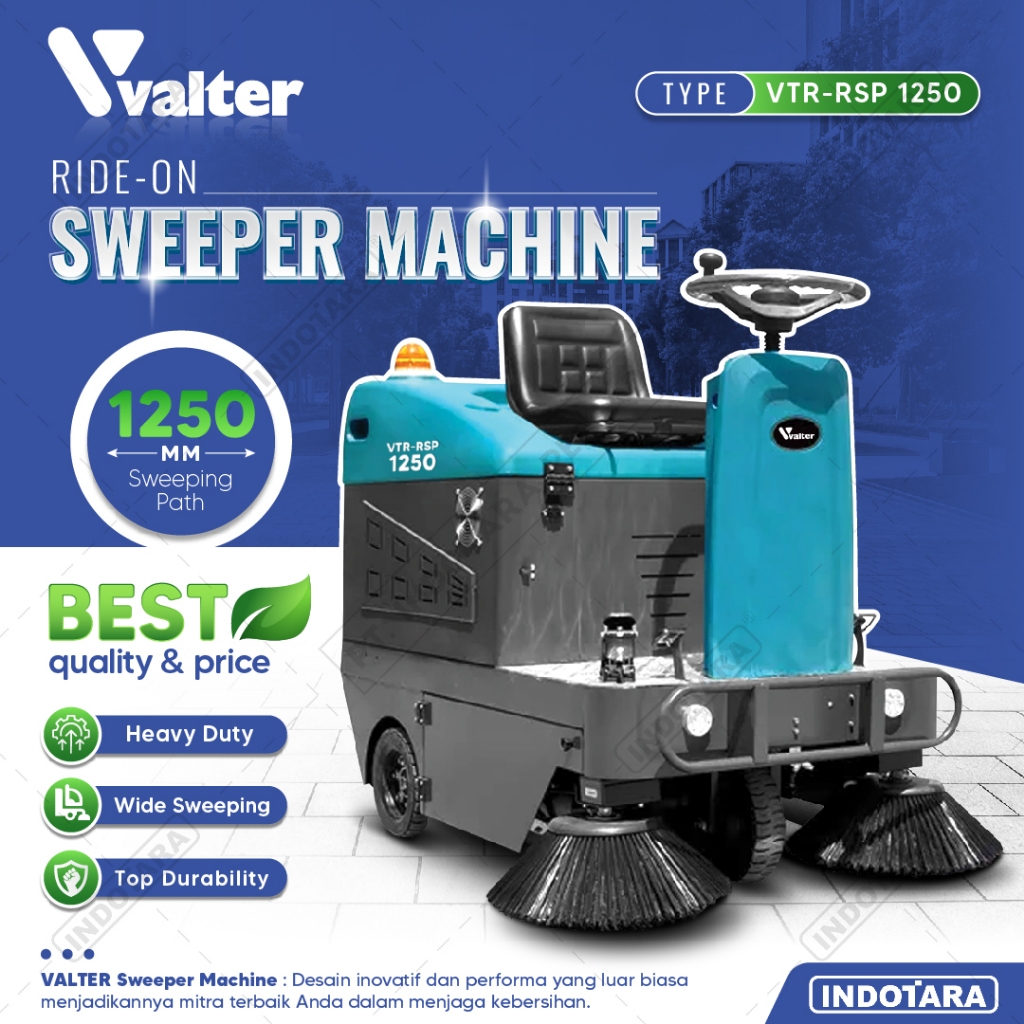 Jual Mesin Pembersih / Penyikat Lantai Otomatis - Valter Ride On ...