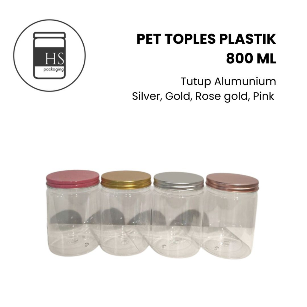 Jual HS PACKAGING - Toples Tabung Plastik 750ml | Shopee Indonesia