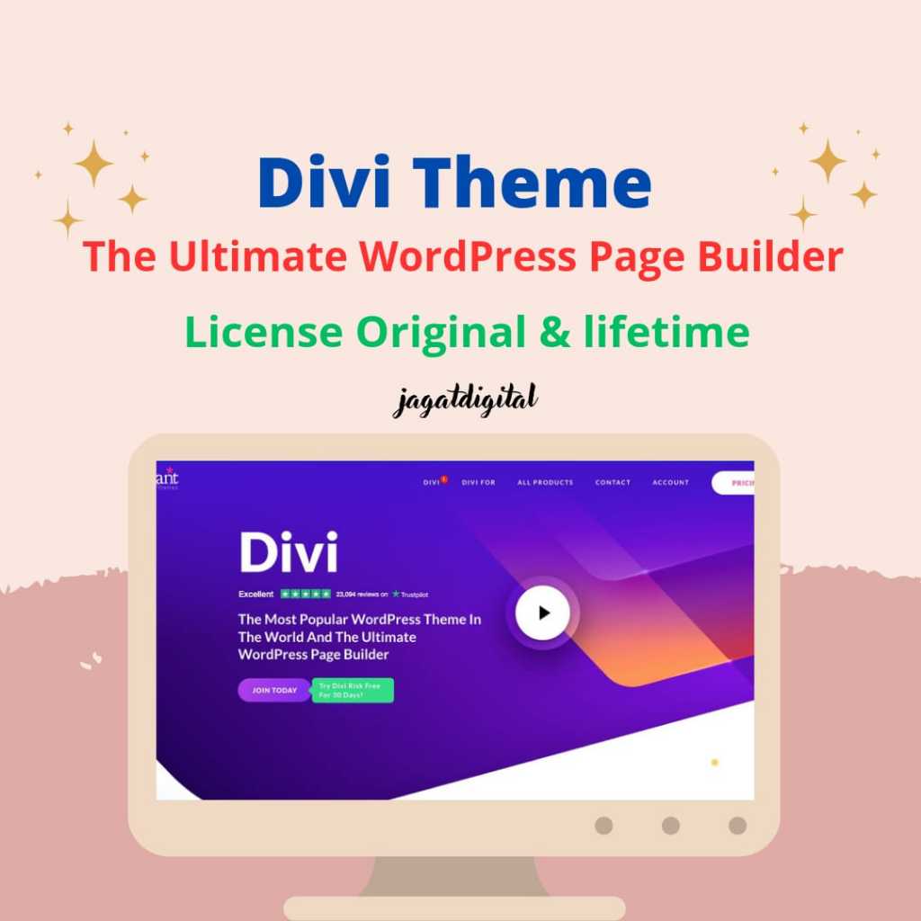 Jual Divi Theme ORIGINAL & LIFETIME (Auto Update Dari Dashboard WP) - Anti Nulled! | Shopee ...