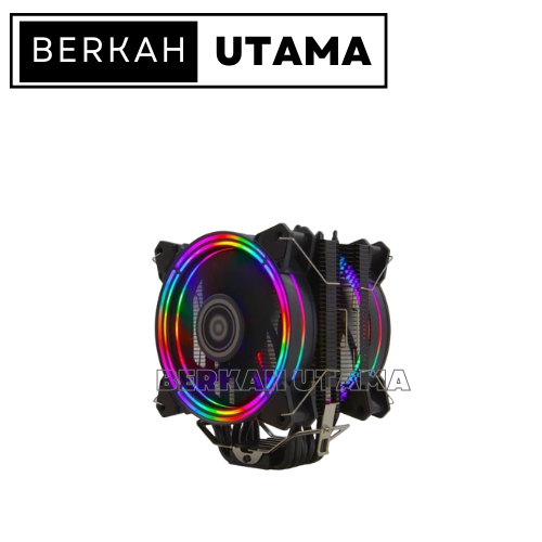 Jual ALSEYE H120D RGB 6 HEAT PIPES - DUAL FAN RGB CPU COOLER | Shopee ...