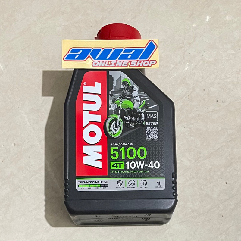 Jual OLI MOTUL 5100 4T 10W-40 1L ORIGINAL MOTUL 100% | Shopee Indonesia