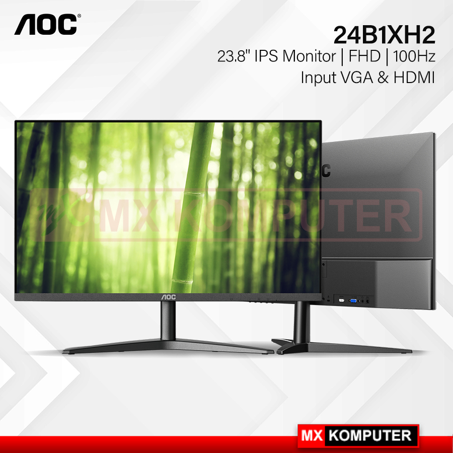 Jual Monitor AOC 24B1XH2 24" Inch FHD 100Hz 4Ms HDMI VGA Frameless ...