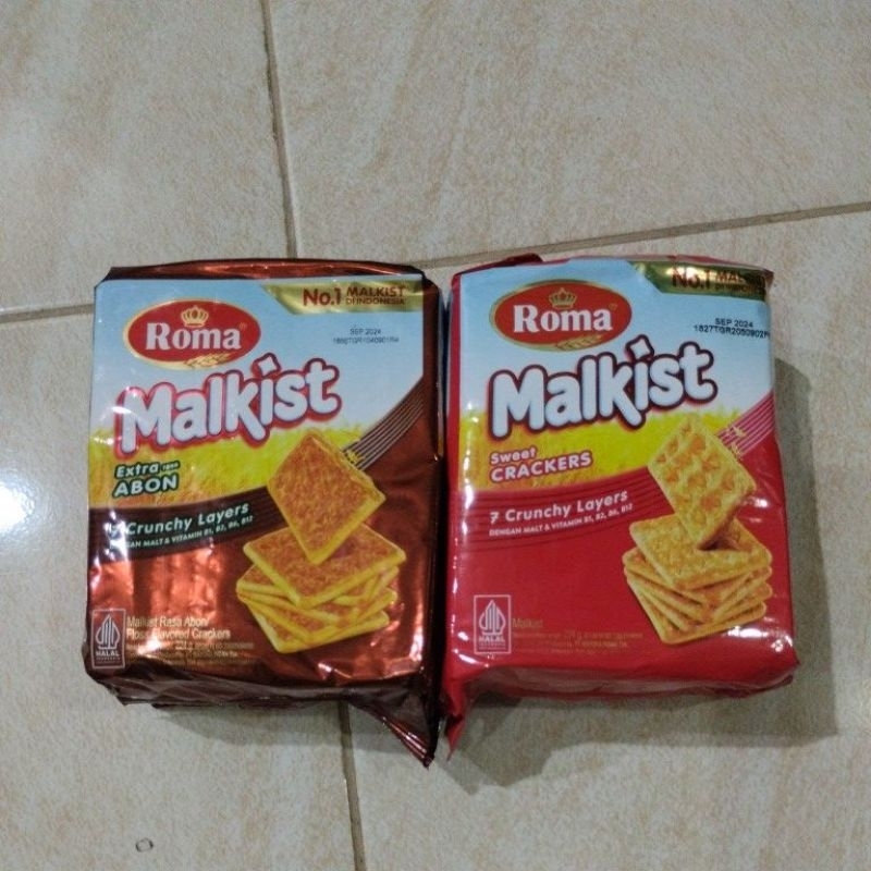 Jual Roma Malkist Crackers / Abon (BARU!!!) kemasan 224 gram | Shopee ...