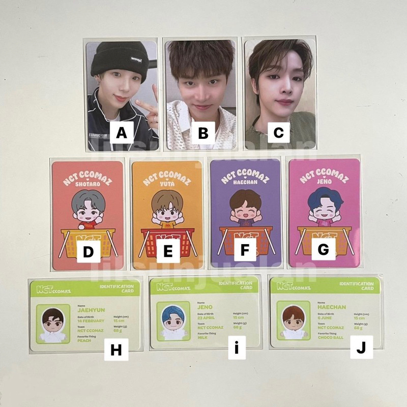 Jual [UBAH SPX jadi POS/JNT] tc nct ccomaz pc selca shotaro sungchan ...