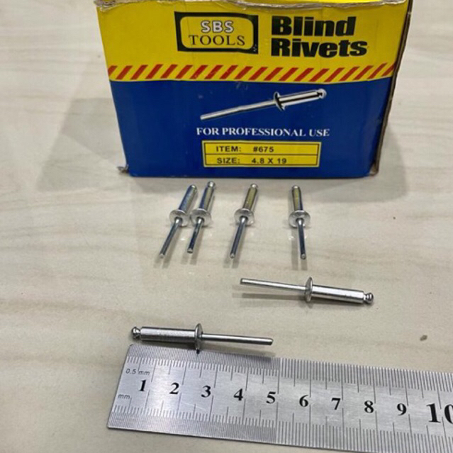 Jual 675 SBS Paku rivet 4,8 x 19 paku blind 4.8 x 19 paku tembak 4,8x19 ...