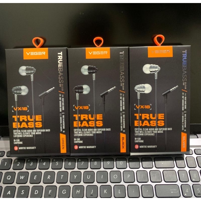 Jual Veger headset VX-18/VX-19 handsfree super bass in-ear earphone ...