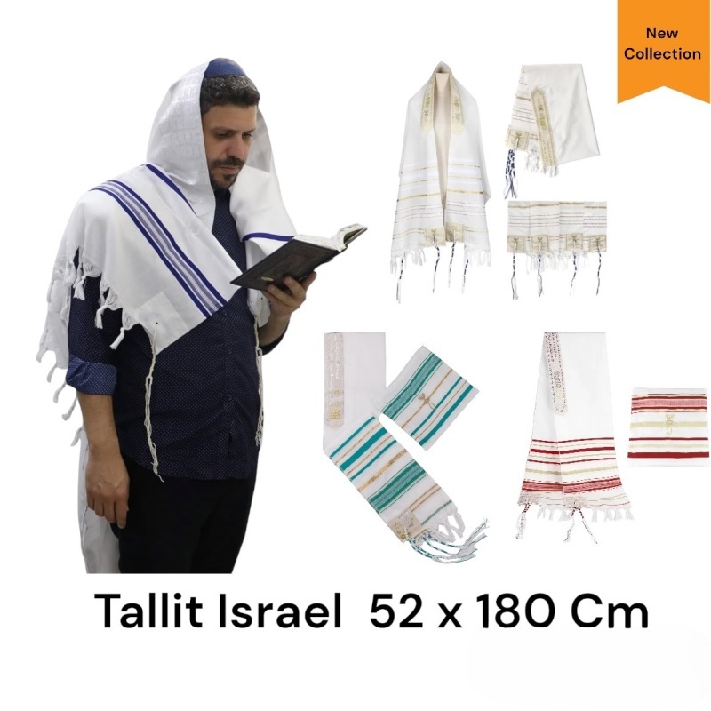 Jual Kerudung Doa Talit Pashmina Poliester Tallith Shawl Syal Tallit ...