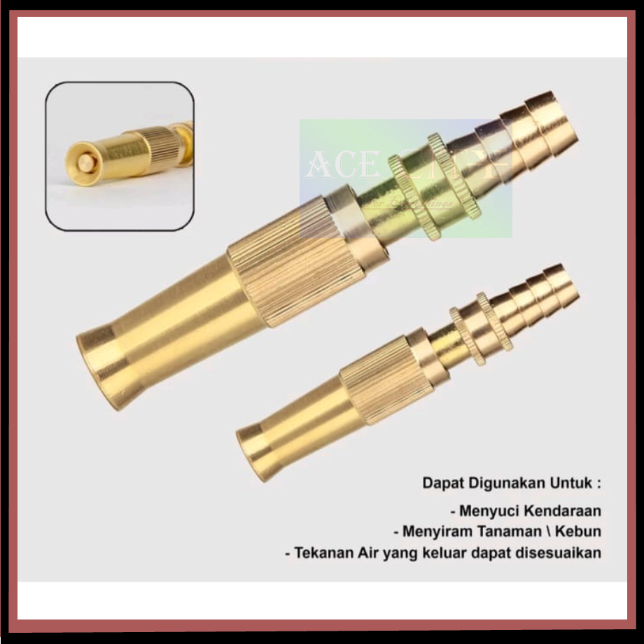 Jual Kepala Semprotan Air Lurus Bahan Kuningan Nozzle Spray 03_NOZZLE ...