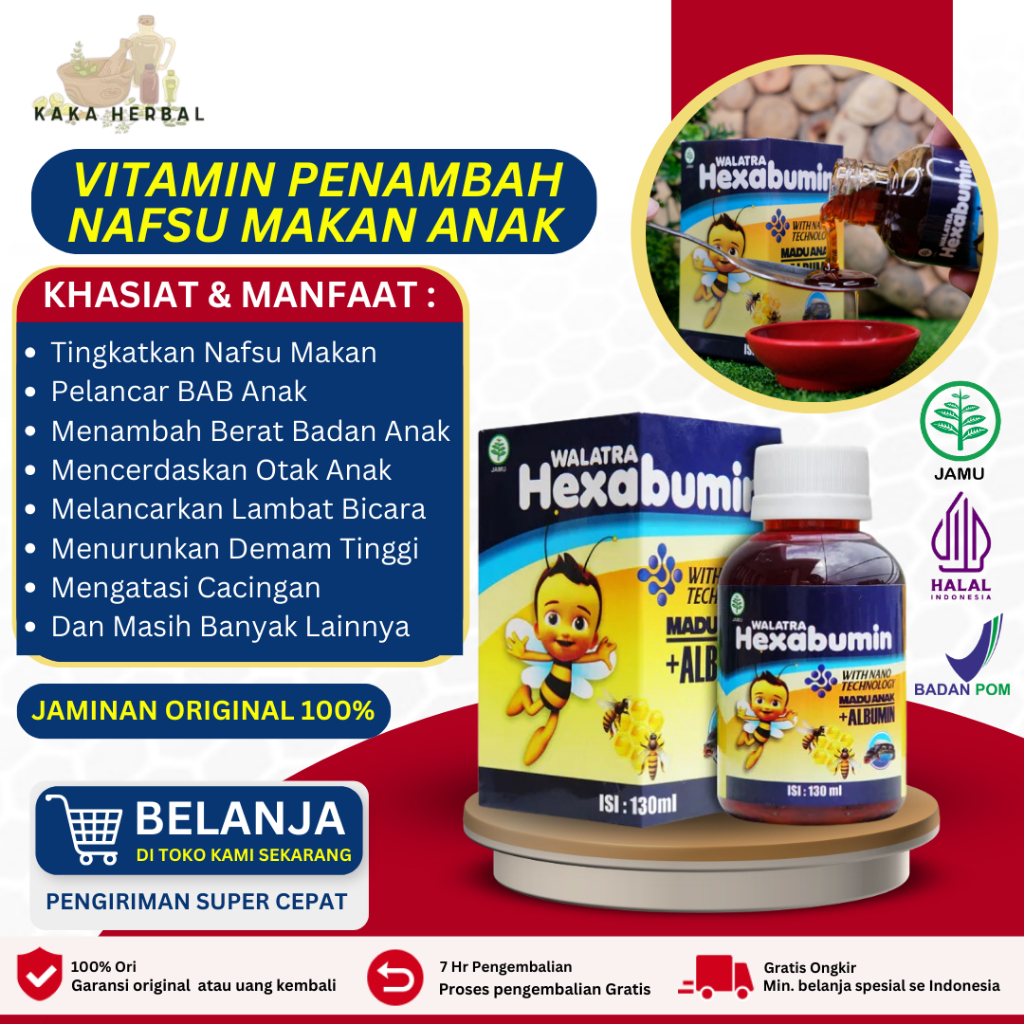 Jual Kaka Herbal - Madu Walatra Hexabumin Asli 100% Original Pelacar ...