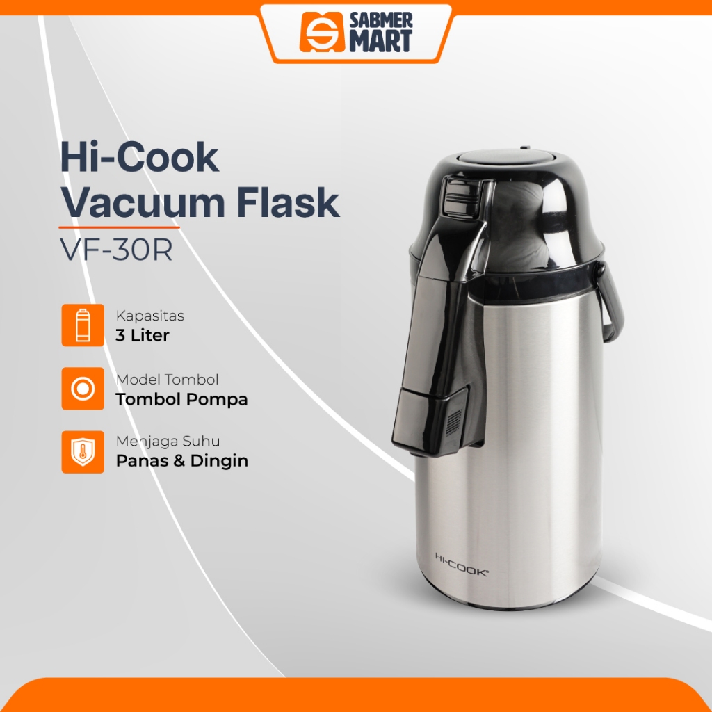 Jual Hi-Cook Vacuum Flask VF-30R / Termos Air | Shopee Indonesia