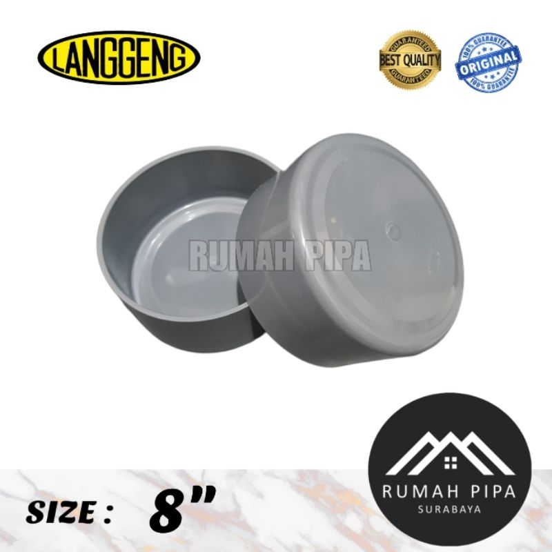 Jual Dop 8" / End Cap 8" / Tutup polos 8" DV - LANGGENG | Shopee Indonesia