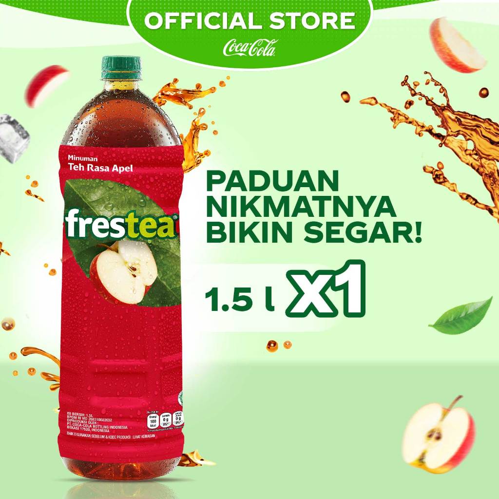 Jual Frestea Rasa Apel Minuman Teh - Botol 1.5L | Shopee Indonesia