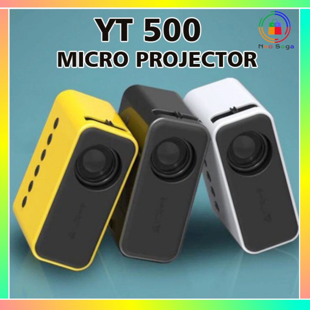 Jual Mini Proyektor YT500 YT 500 Micro Projector LED Full HD Video WIFI ...