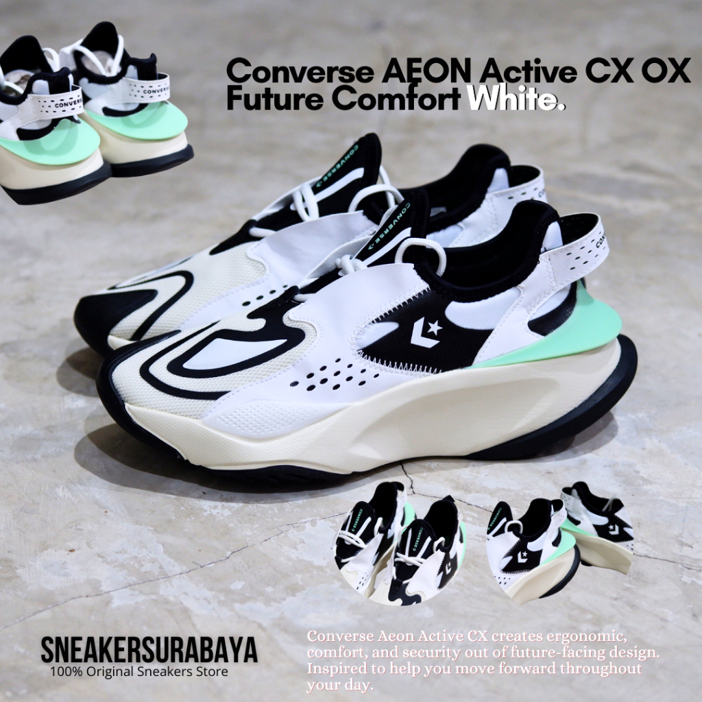 Jual CONVERSE AEON ACTIVE CX OX FUTURE COMFORT WHITE | Shopee Indonesia