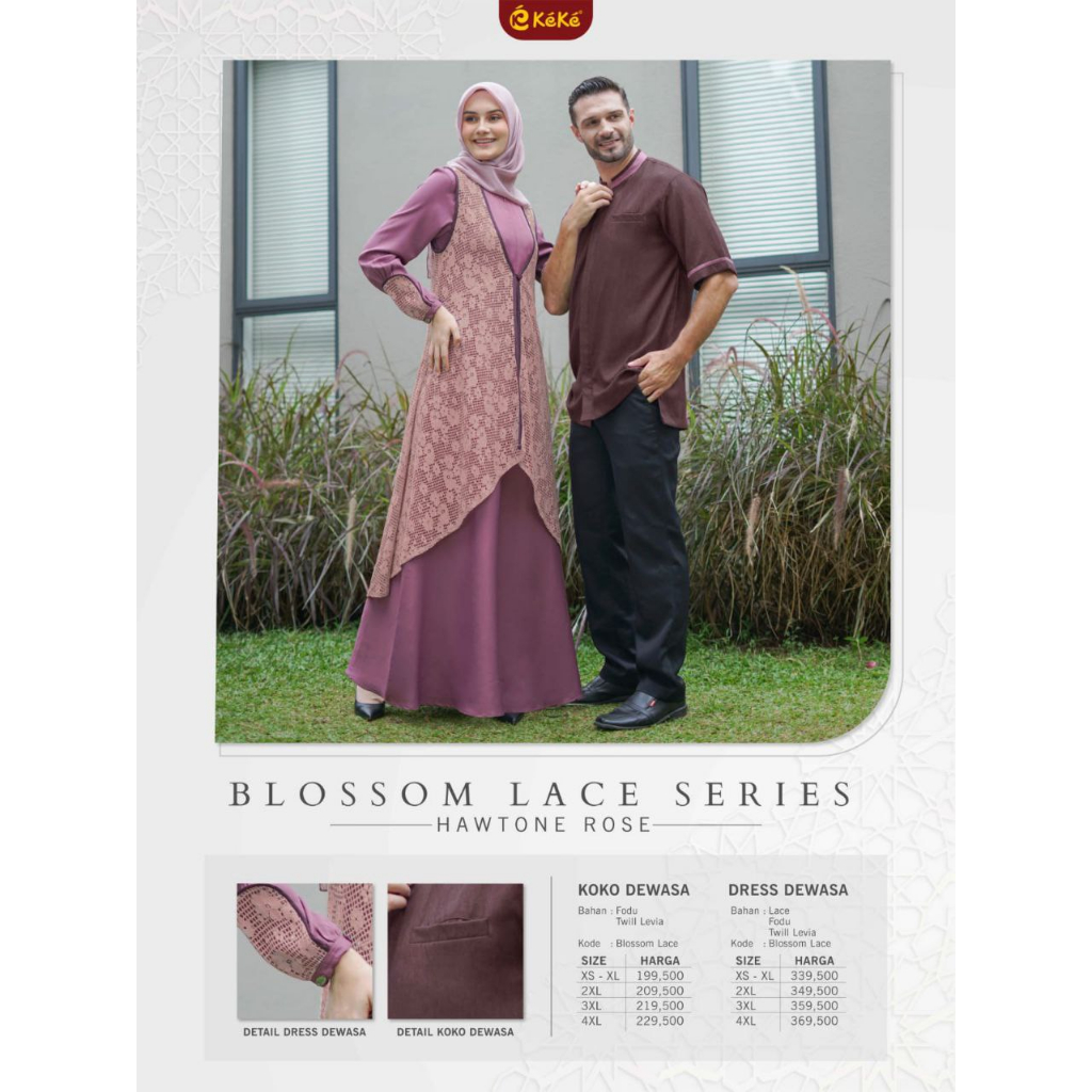 Jual GAMIS KEKE BLOSSOM LACE SERIES | Shopee Indonesia