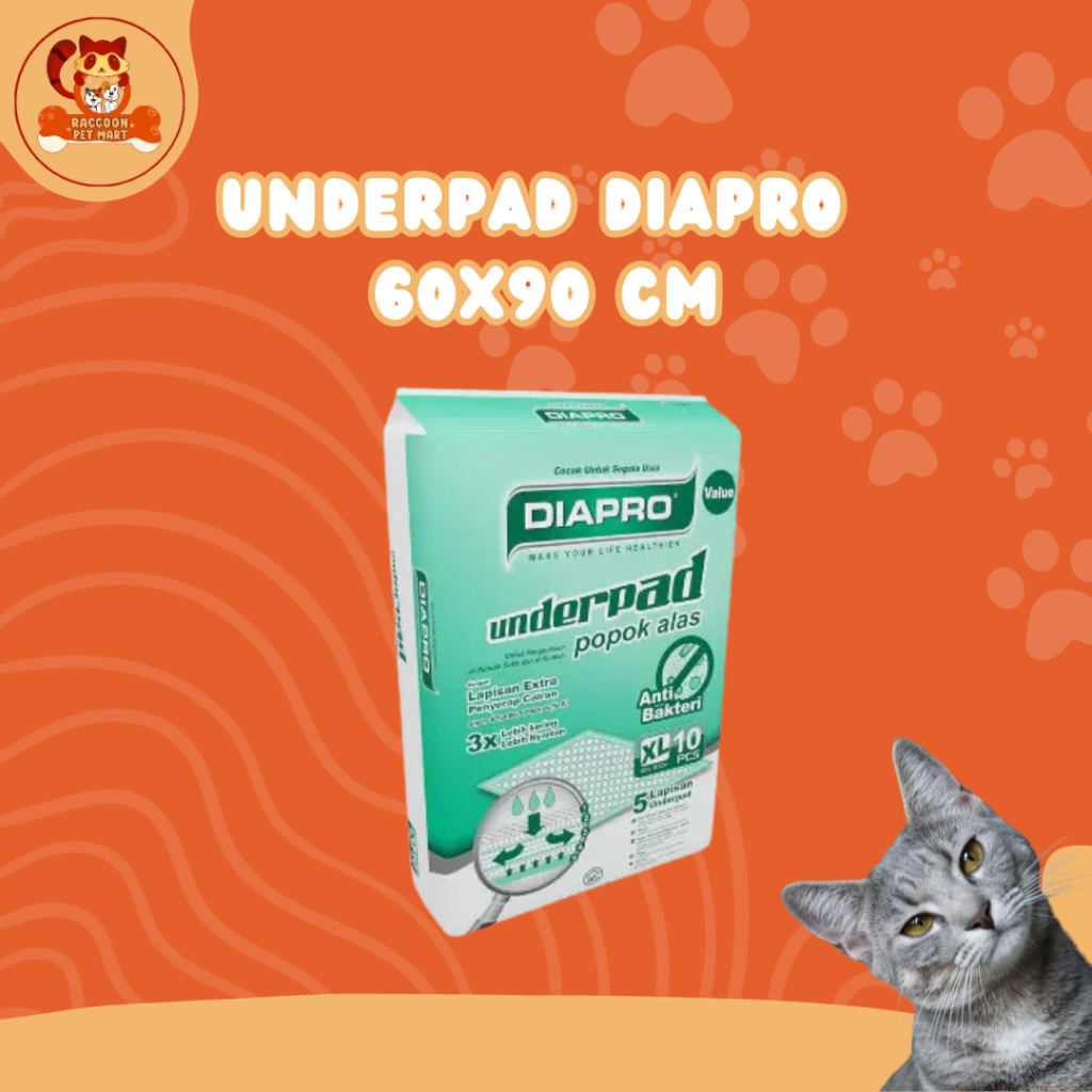 Jual Underpad Diapro 60X90 cm (isi 10) kucing dan anjing | Shopee Indonesia