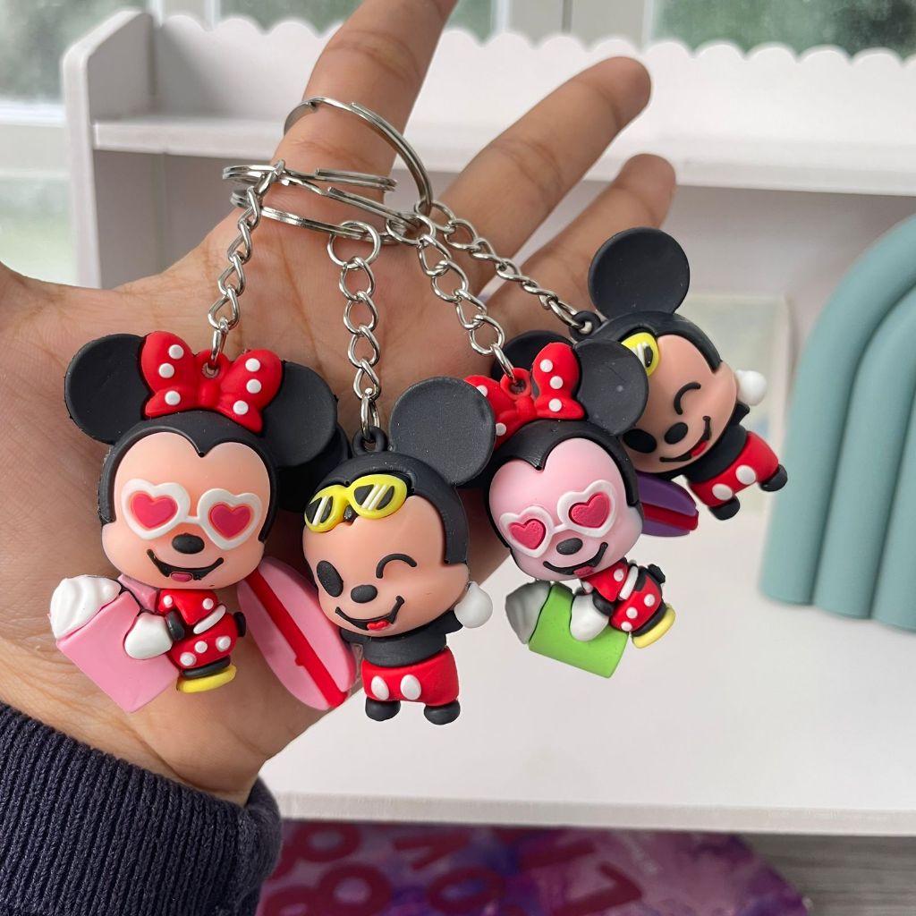 Jual Gantungan Kunci Disney Mikey Minnie Costume Ukuran 7 x 7 x 5 cm ...
