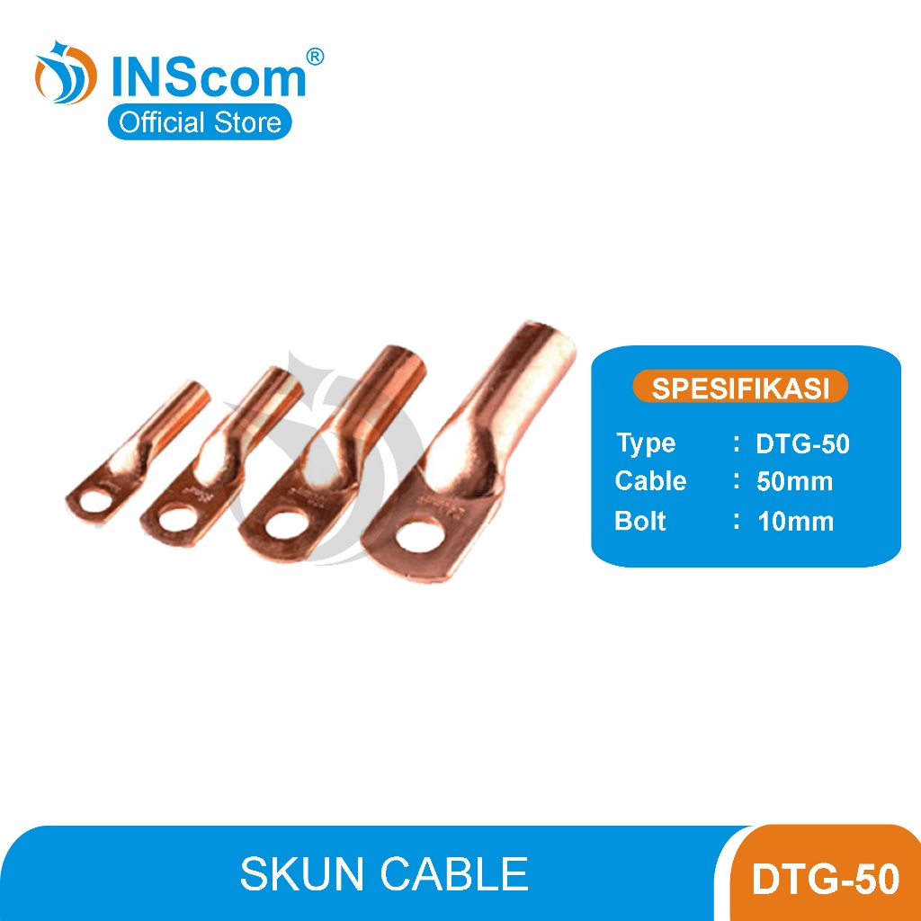 Jual KABEL SKUN TEMBAGA CU DTG 50-10MM / CABLE SCUN LUG COPPER 50 MM ...