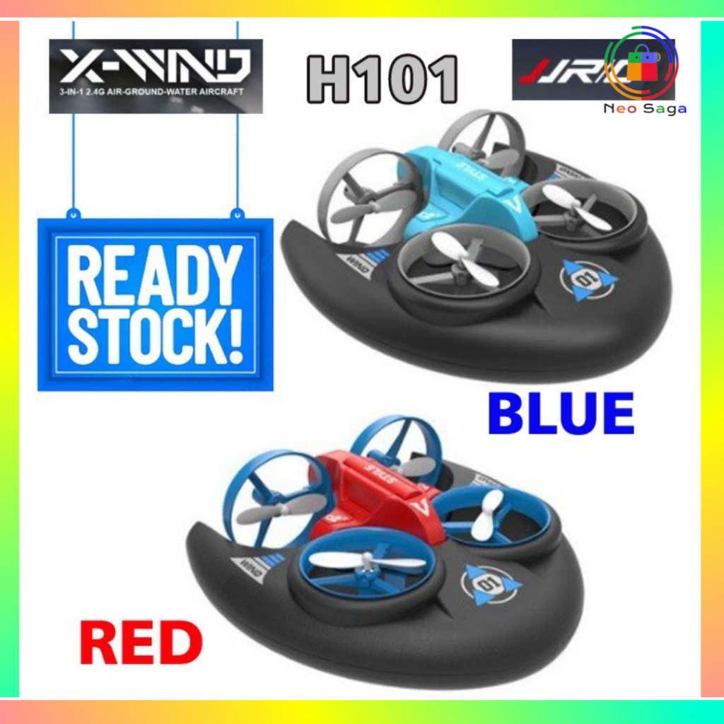 Jual Rc Drone H101 Quadcopter Mini 3in1 Dengan Mode Water-Ground-Air ...
