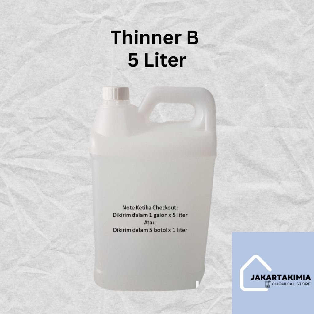 Jual Thinner B 5 Liter - Solvent - Pengencer Cat Synthetic - Tiner B 5 Liter | Shopee Indonesia