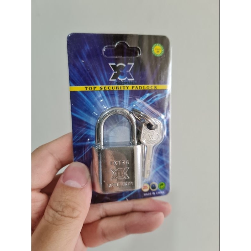 Jual Gembok Besi / Baja Putih "RRT" 30mm Pendek | Shopee Indonesia