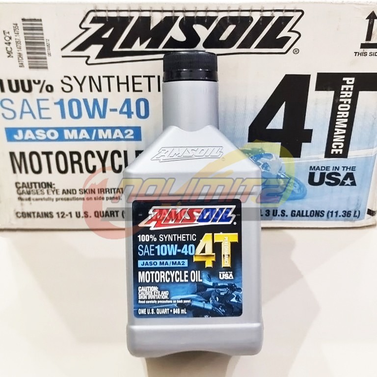 Jual Oli Amsoil Motorcycle 10W-40 Full Synthetic 4T | Shopee Indonesia