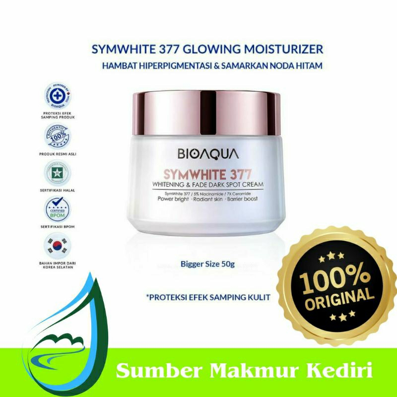 Jual BIOAQUA SymWhite 377 Whitening & Fade Dark Spot Cream 50g | Shopee Indonesia