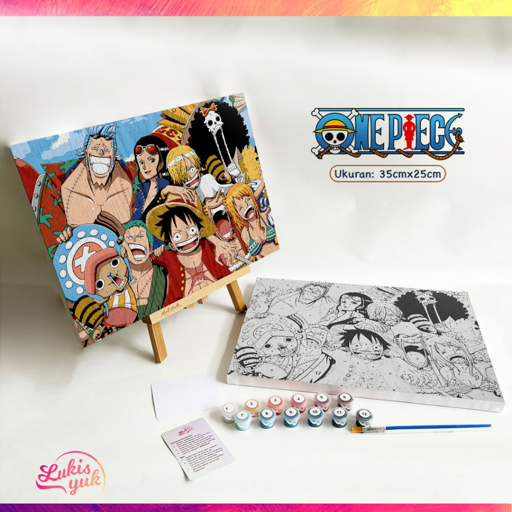 Jual One Piece - Paint by Numbers Kit - Painting Kit - 35x25cm - Cat ...