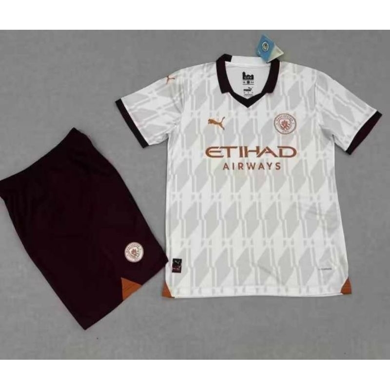Jual Setelan Fullset Jersey Baju Celana Bola City Away New 2023 2024 23