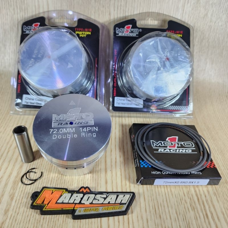 Jual Piston Moto1 PIN 14 Set Ring Piston Casting Doubel Ring 57 58 59 ...