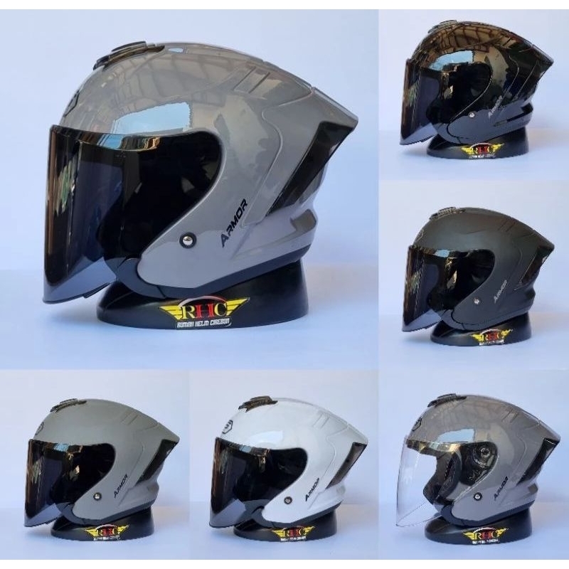 Jual Helm Js armor half face SNI | Shopee Indonesia
