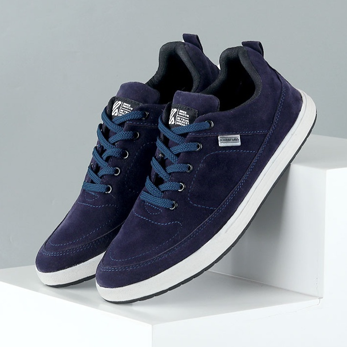 Jual EVO NAVY - Sepatu Sneakers Pria Casual Distro Man Shoes Suede ...