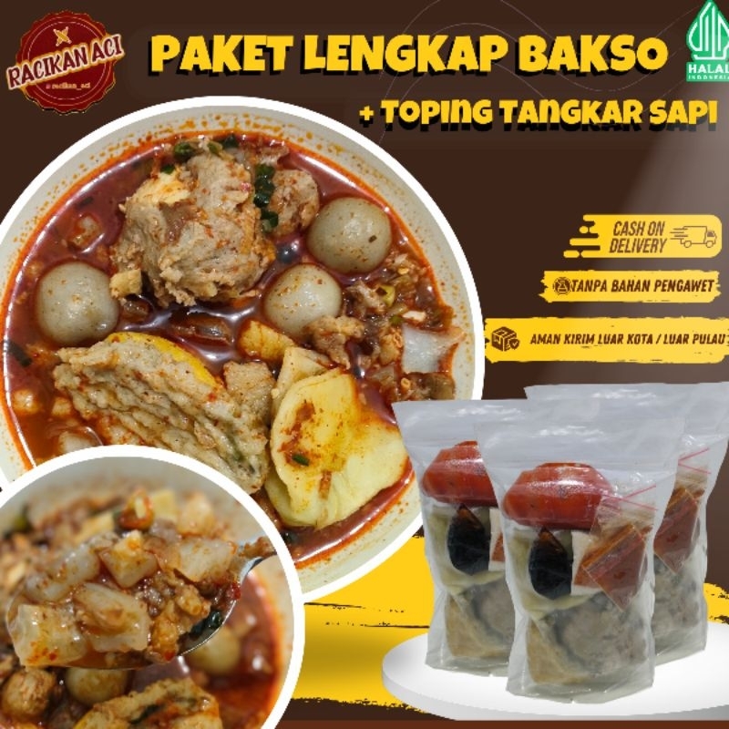 Jual BAKSO LENGKAP / BAKSO URAT / BASO ACI TOPING TETELAN SAPI SUDAH ...