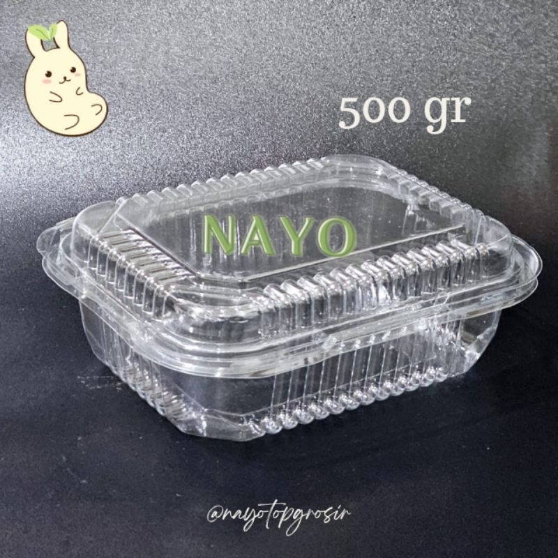 Jual Kotak mika buah strawberry MB500 500gr | Shopee Indonesia