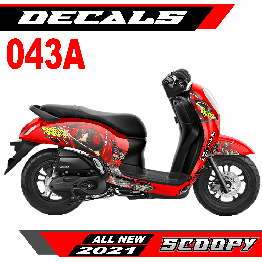 Jual Decal Sticker-Dekal Stiker Fullbody ALLNEW Scoopy Fi 2021 Desain ...