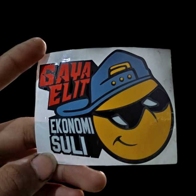 Jual stiker cutting gaya elit ekonomi sulit | Shopee Indonesia