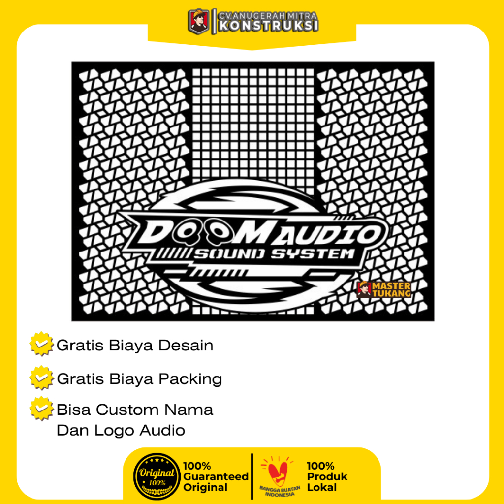 Jual Grill Sound System Tutup Ram Box Plat Besi Custom - GRATIS DESAIN ...