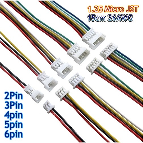 Jual 1 Set Kabel Mini Micro JST 1.25mm Connector + Cable 2 Pin / 3 Pin / 4 Pin / 5 Pin Male ...