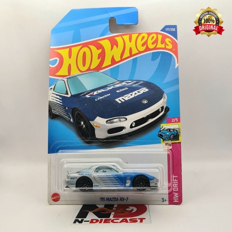 Jual HOT WHEELS '95 MAZDA RX-7 / HW DRIFT [ FALKEN GREY BLUE RX7 ] card ...