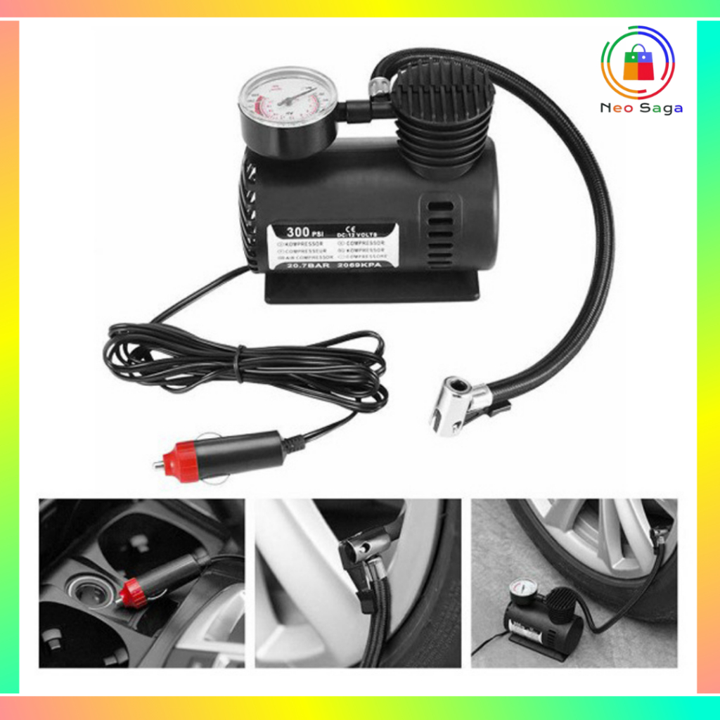 Jual Kompresor Mini Pompa Angin Ban Mobil Mini Air Compressor 12V ...