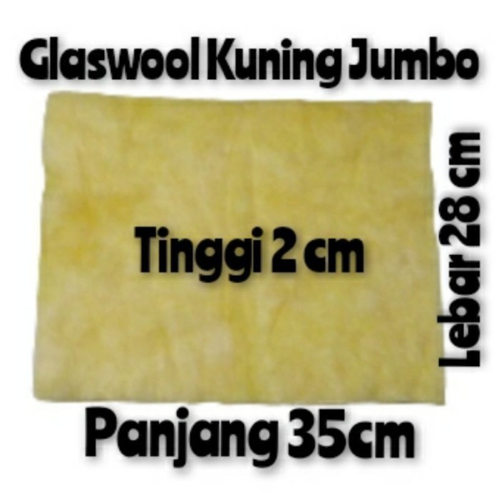 Jual GLASWOOL GLASWOL GASBUL GASSWOOL KUNING PEREDAM KNALPOT ANTI PANAS ...