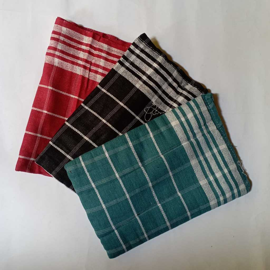 Jual Kain lap serbet kotak-kotak murah / alat kebersihan rumah tangga ...