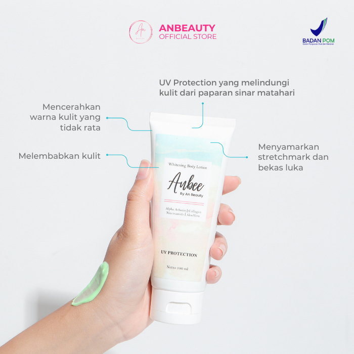 Jual Anbee Whitening Body Lotion 100ml | Handbody whitening pemutih ...