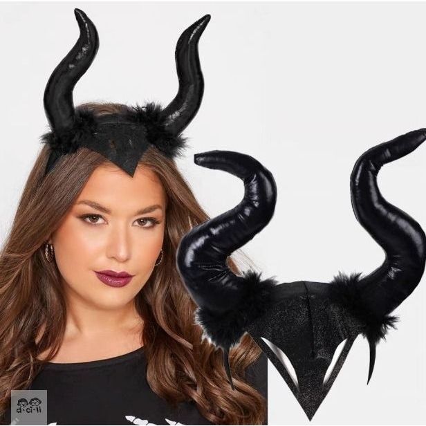 Jual Bando Maleficent / Bando Pesta Halloween Tanduk Hitam | Shopee ...