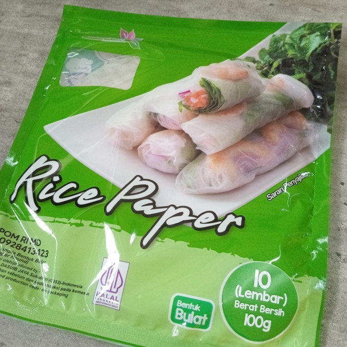 Jual Java Super Food Rice Paper Isi 10 Lembar / Bulat / Kotak 100 gr ...