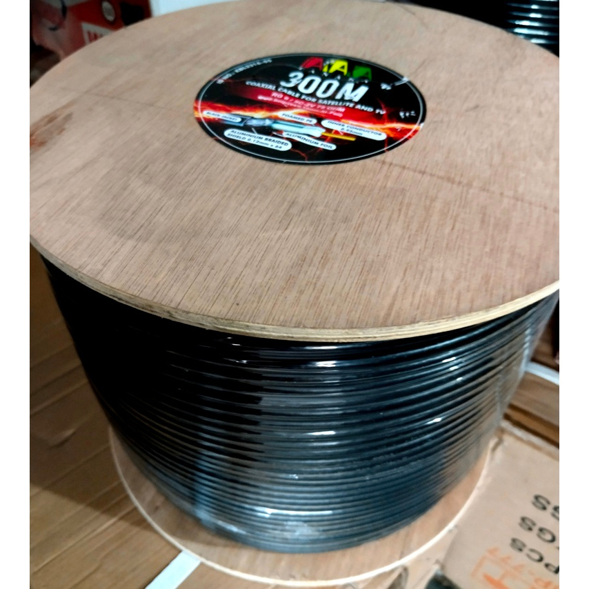 Jual Kabel Coaxial RG6/ 5C-2V 300Meters Standard TANAKA | Shopee Indonesia