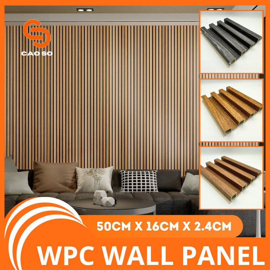 Jual WPC wall Panel 50 cm Dekorasi Dinding Kayu | Wallpanel Woodpanel 3M 3D 50cm X 16cm CAOSO.ID ...