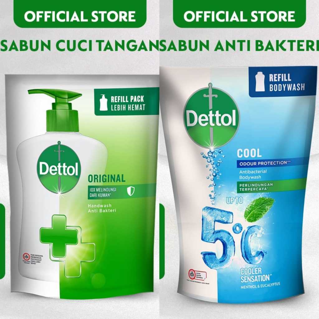 Jual Dettol Sabun Mandi Cair Anti Bakteri 200gr Refill / Dettol Sabun ...